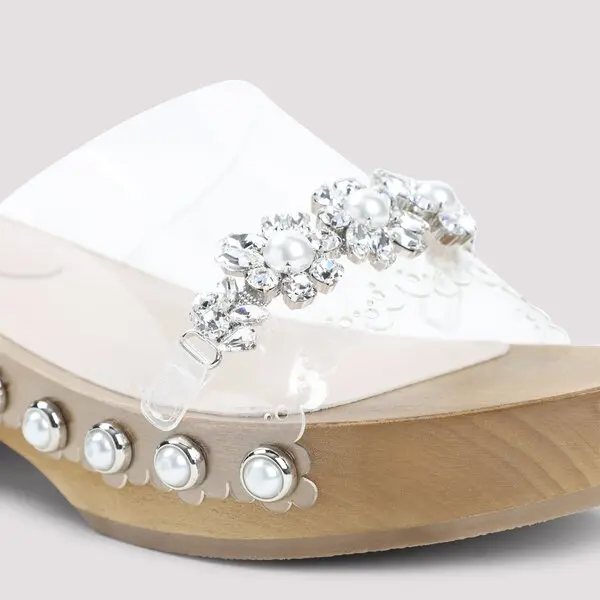 Simone Rocha Embellished Wedge Clogs