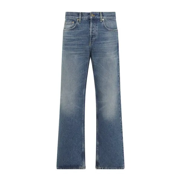 GOLDEN GOOSE Skate Loose Jeans In Cotton - Blue