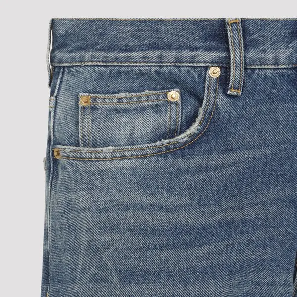 GOLDEN GOOSE Skate Loose Jeans In Cotton - Blue