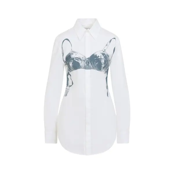 JEAN PAUL GAULTIER Scanned Bra Cotton Shirt - Multicolor