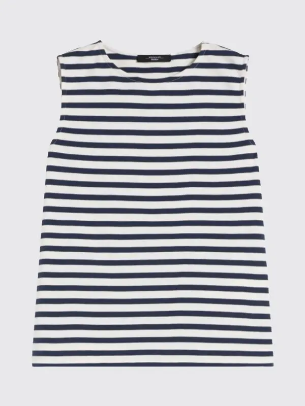 Max Mara Striped Sleeveless Top - Cream