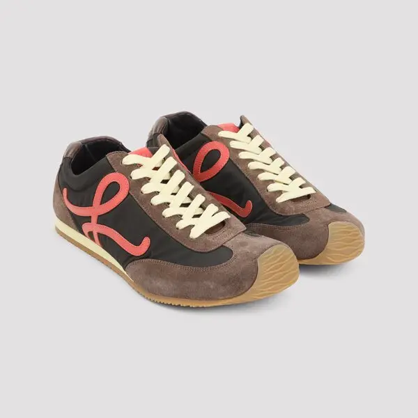 Loewe Ballet Runner 2.0 Sneakers In Calf Leather - Brown