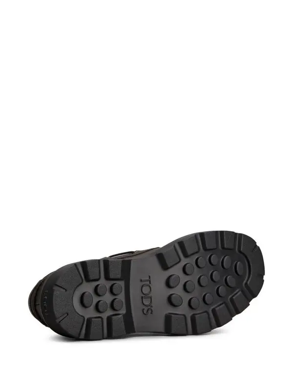 TOD'S Leather Loafers With Rubber Sole - Multicolor