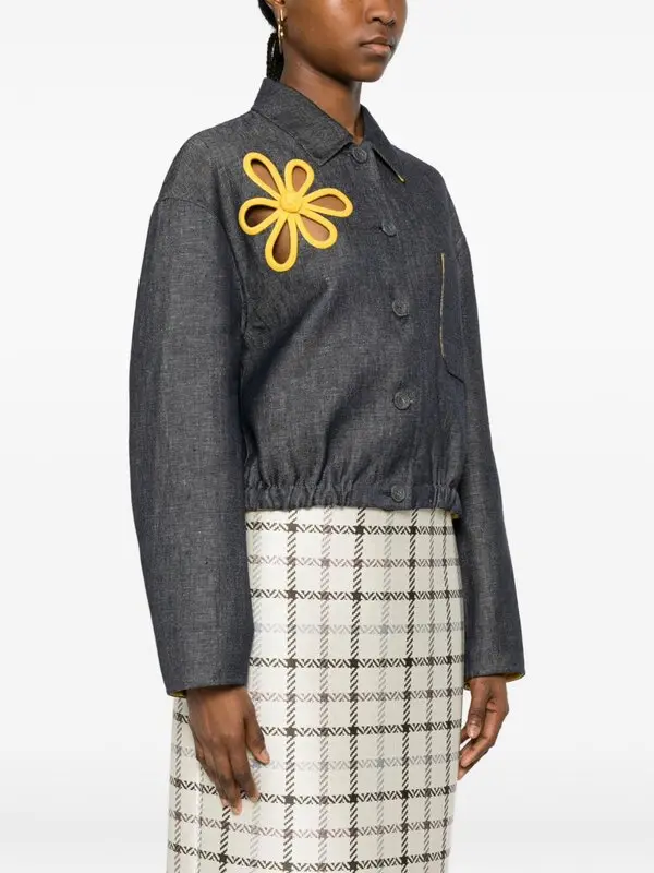 Fendi Embroidered Denim Jacket
