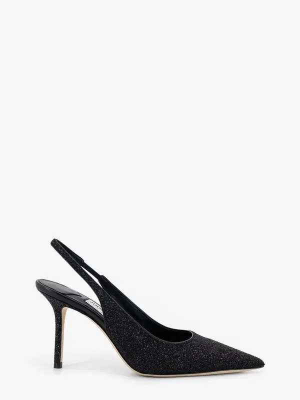 JIMMY CHOO Love Glitter Slingback Pumps - Black