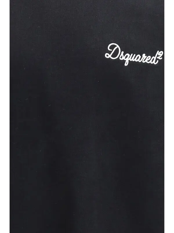 Dsquared2 Logo Cotton Sweatshirt - Black