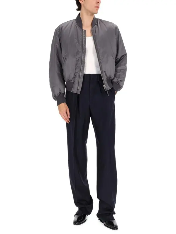 TOM FORD Silk Bomber Jacket - Gray