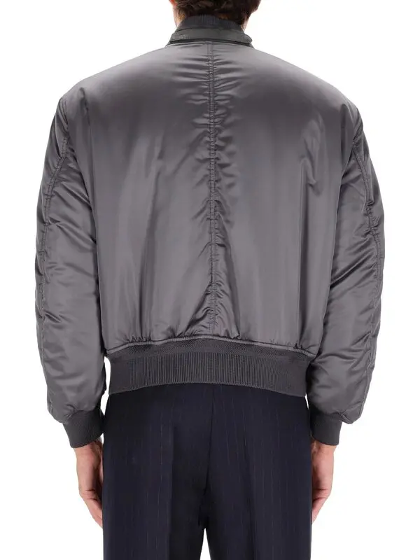 TOM FORD Silk Bomber Jacket - Gray