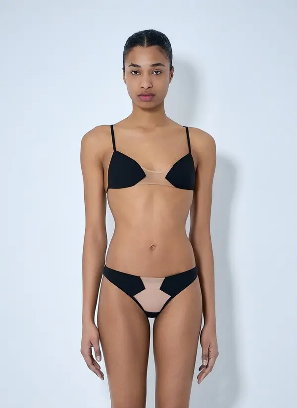 Rick Owens Mesh Panel Bra - Black