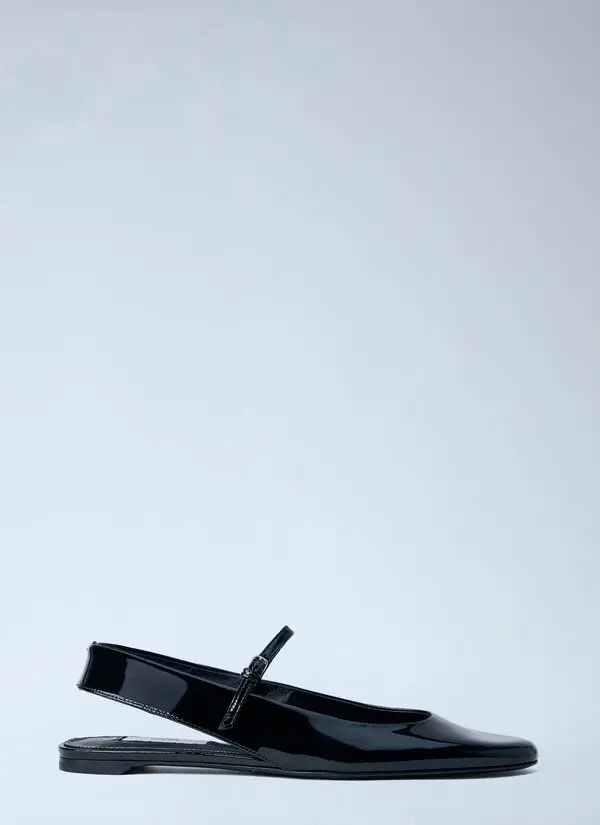 TOTEME Patent Leather Slingback Flats