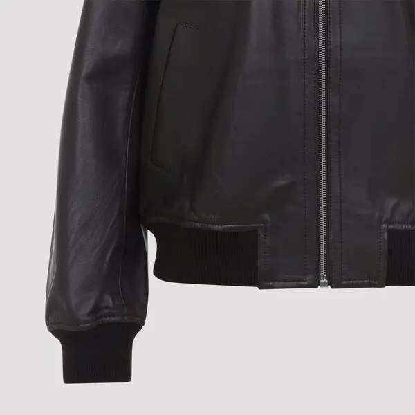 YVES SALOMON Lamb Leather Jacket With Zip Up Front