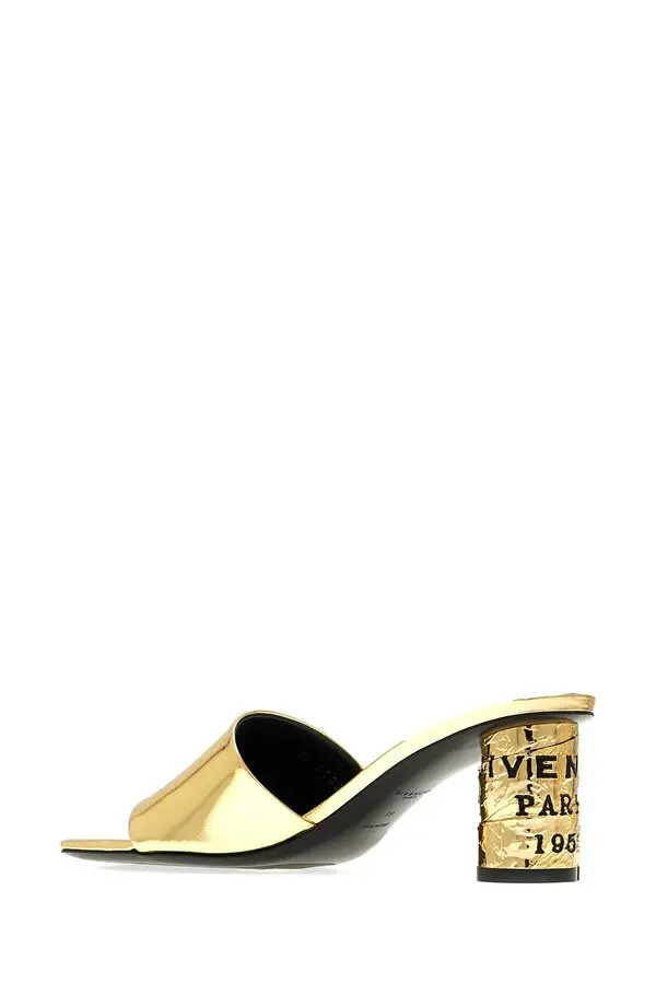 Givenchy Metallic High Heel Mules - Multicolor