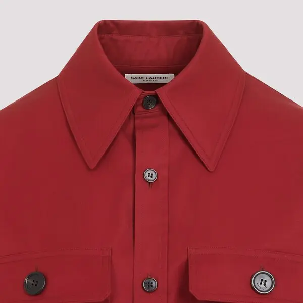 Saint Laurent Cotton Shirt With Button Closure