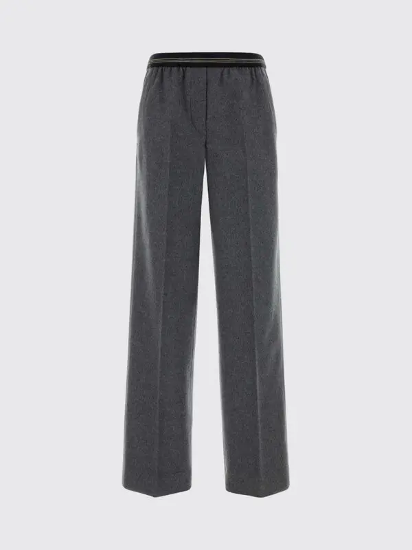 Miu Miu Wool Blend Trousers - Gray