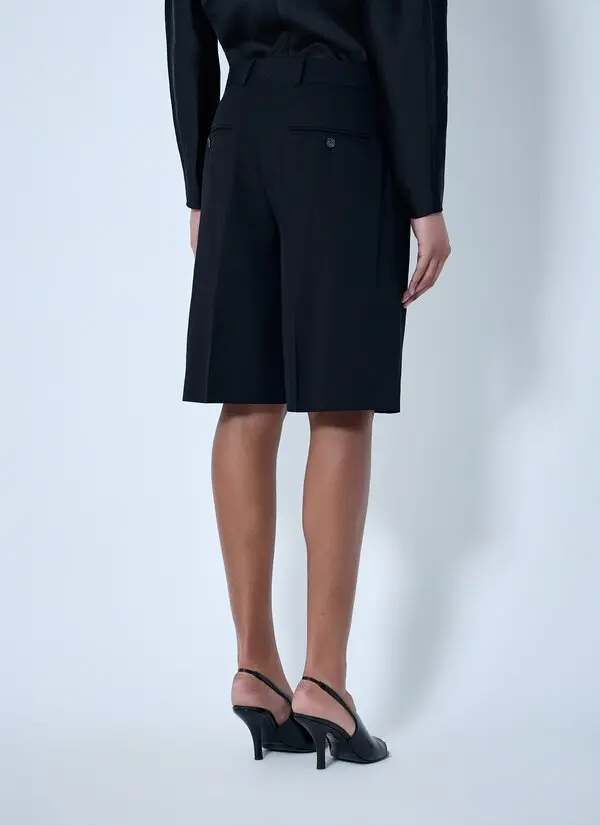 TOTEME Tailored Wool Twill Bermuda Shorts