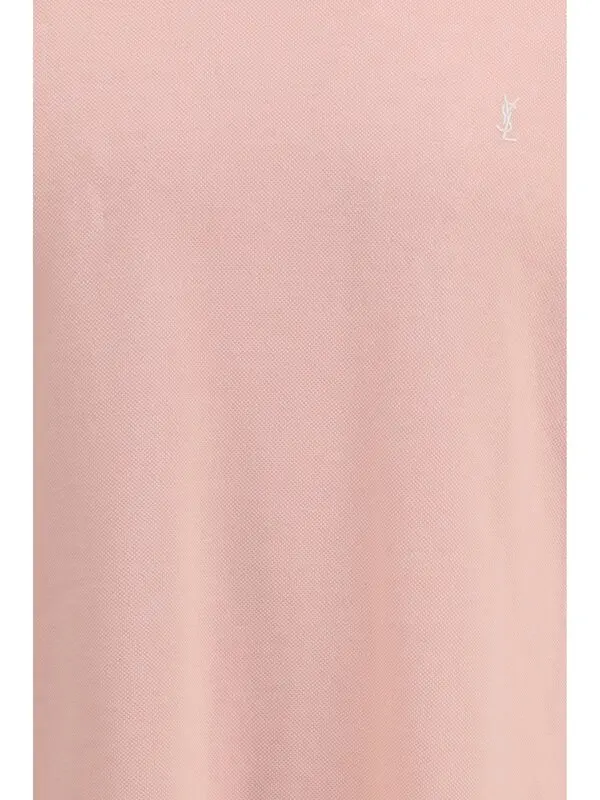 Saint Laurent Cassandre Piqué T-shirt - Pink