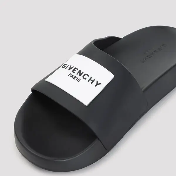 Givenchy Slide Sandals With Contrasting Logo Patch