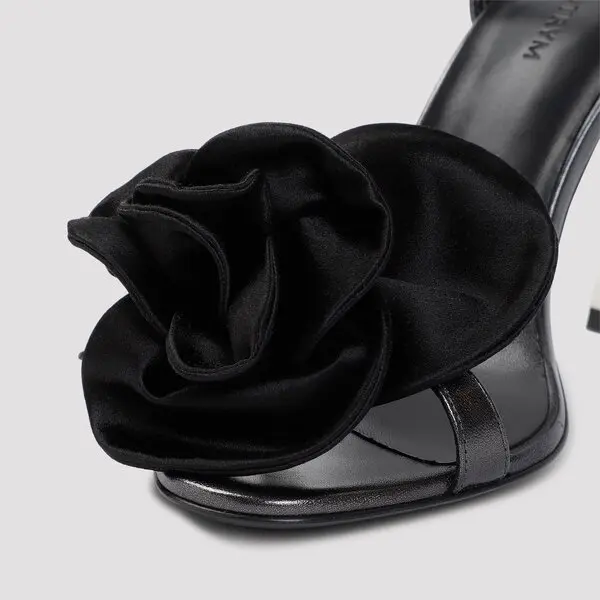 Magda Butrym Calf Leather Embellished Stiletto Sandals