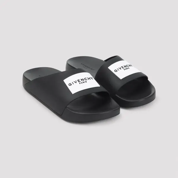 Givenchy Logo Detail Slide Sandals