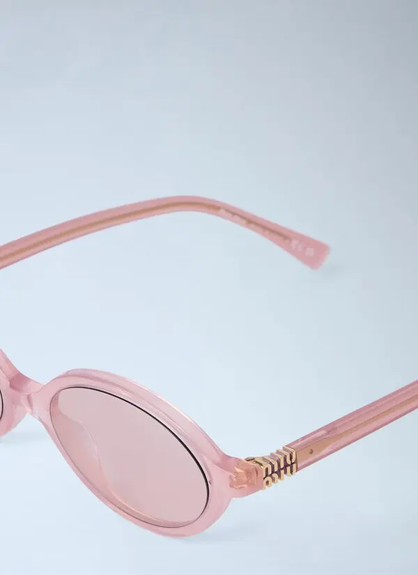 Miu Miu Oval Frame Sunglasses