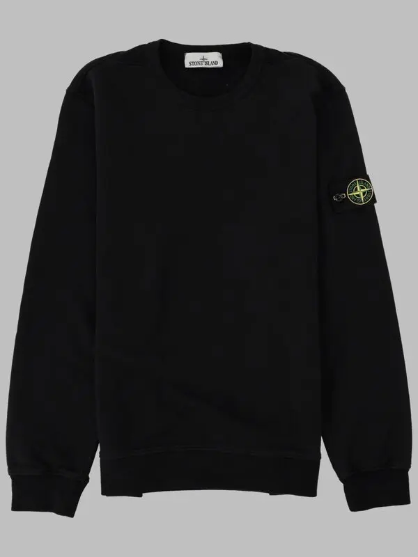 Stone Island Cotton Sweatshirt - Black