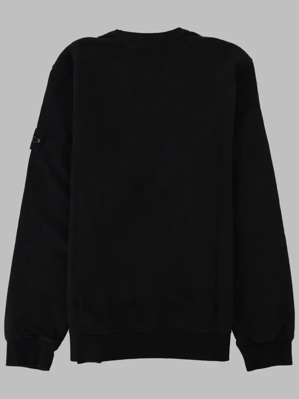 Stone Island Cotton Sweatshirt - Black