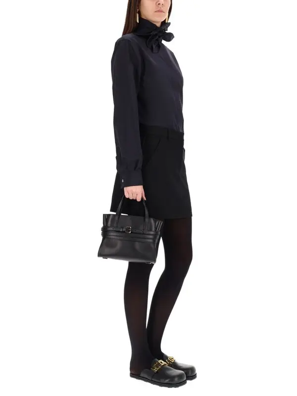 Moschino Cotton Poplin Jacquard Shirt - Black
