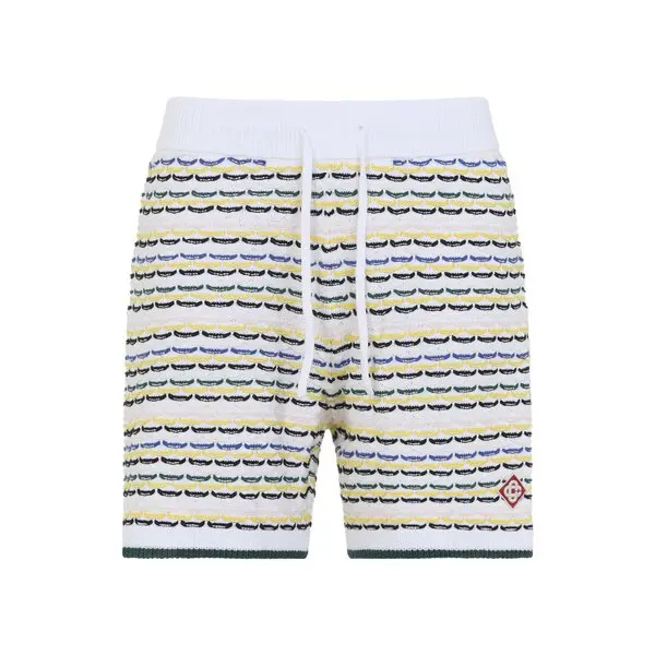 Casablanca Tuck Stitch Bermuda Shorts - Multicolor