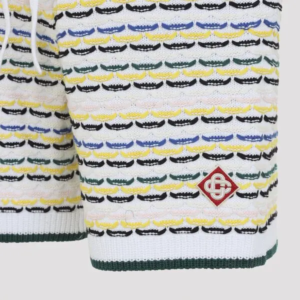 Casablanca Tuck Stitch Bermuda Shorts - Multicolor