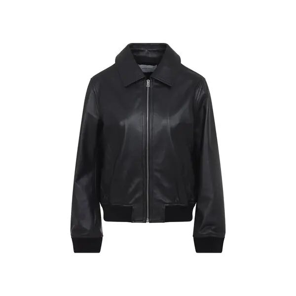 YVES SALOMON Leather Zip-up Jacket