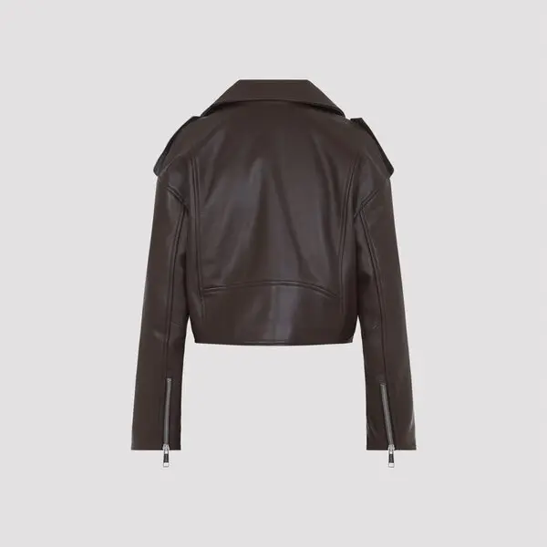 YVES SALOMON Cropped Biker Jacket