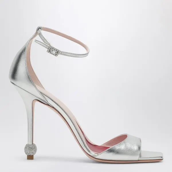 ROGER VIVIER Embellished High Heel Sandals - Silver