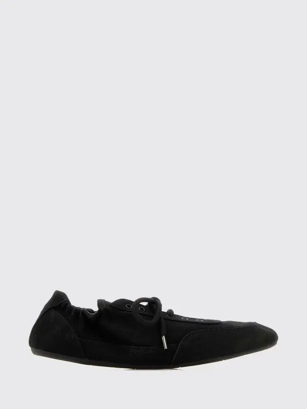 Prada Cotton Lace-up Sneakers - Black