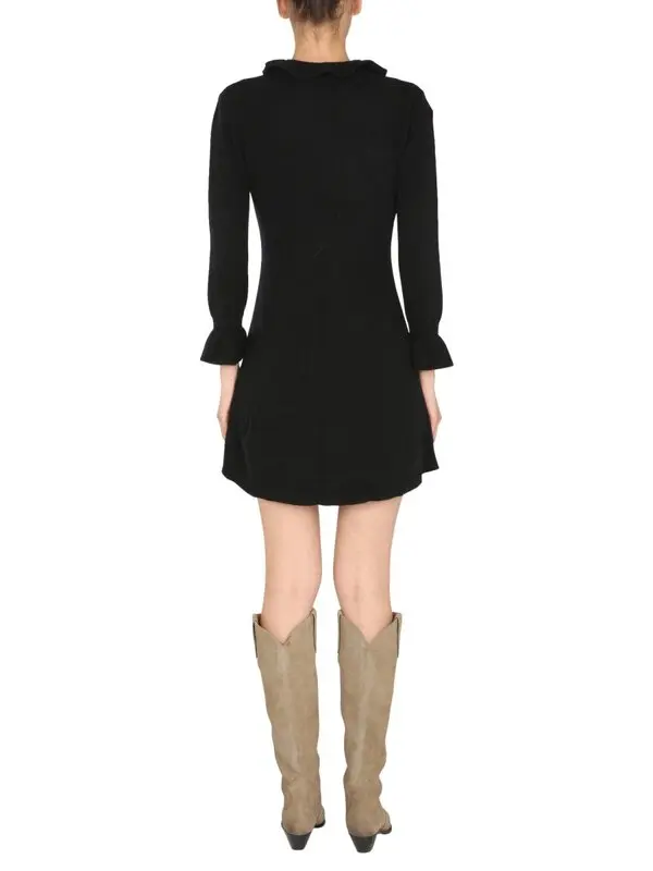 Alberta Ferretti Mini Dress With Ruffle Detail