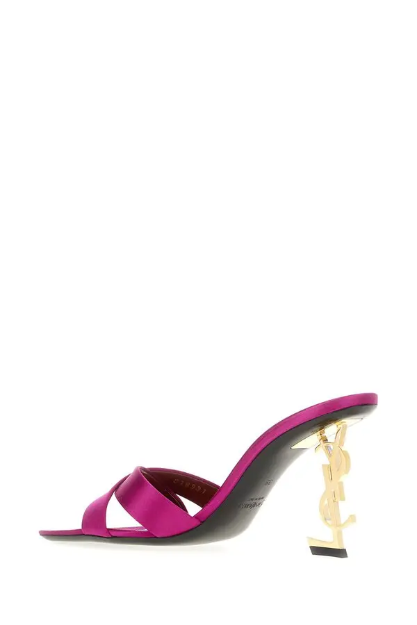 Saint Laurent Embellished Mules - Multicolor