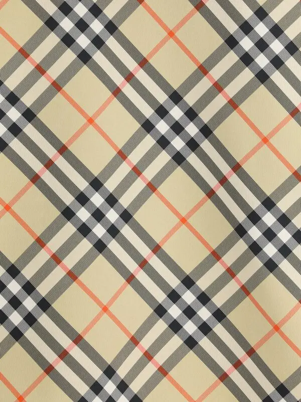 Burberry Reversible Check And Plain Waterproof Jacket - Multicolor