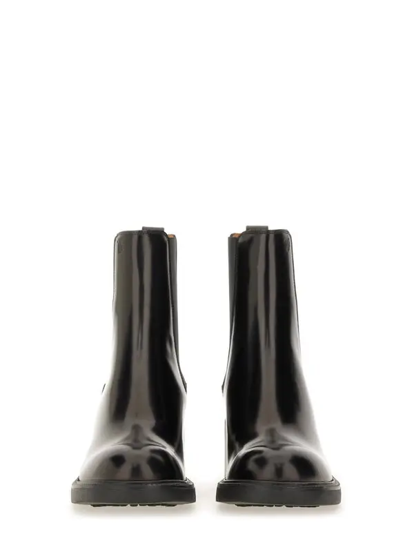 TOD'S Leather Chelsea Boots - Black