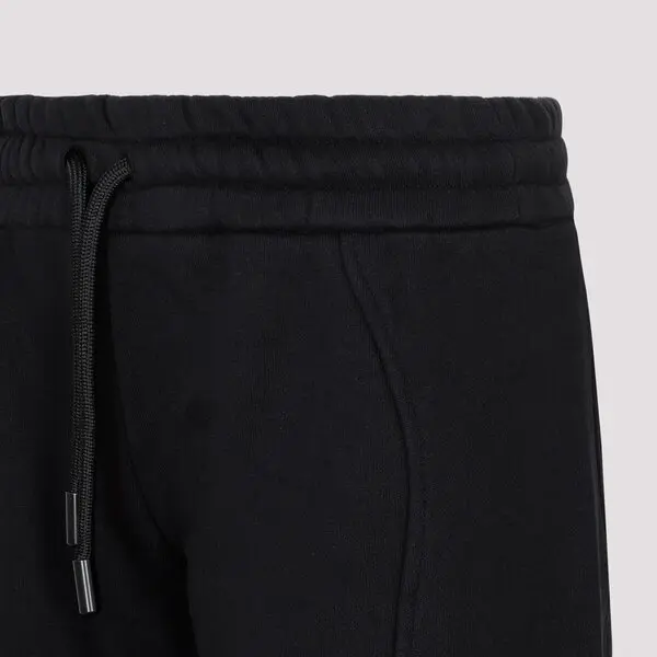 Off-White Cotton Wide Leg Sweatpants - Black
