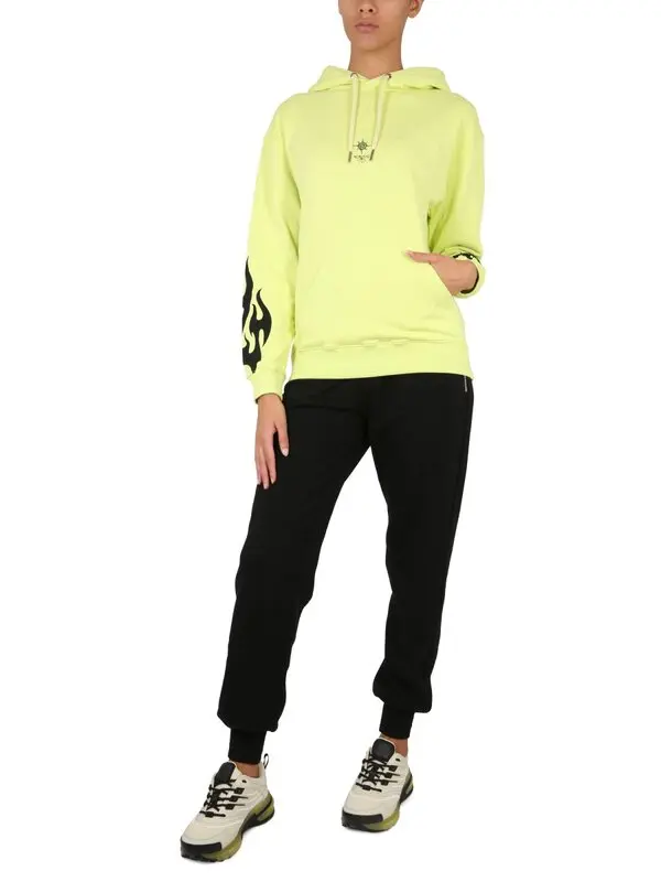 Givenchy Sacred Heart Hoodie With Drawstring - Yellow