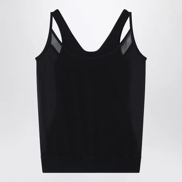 Fendi Viscose Sleeveless Dress With Asymmetrical Hem - Black
