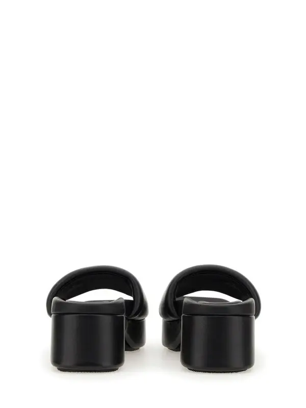 Alexander Wang Logo Padded Platform Sandals - Black