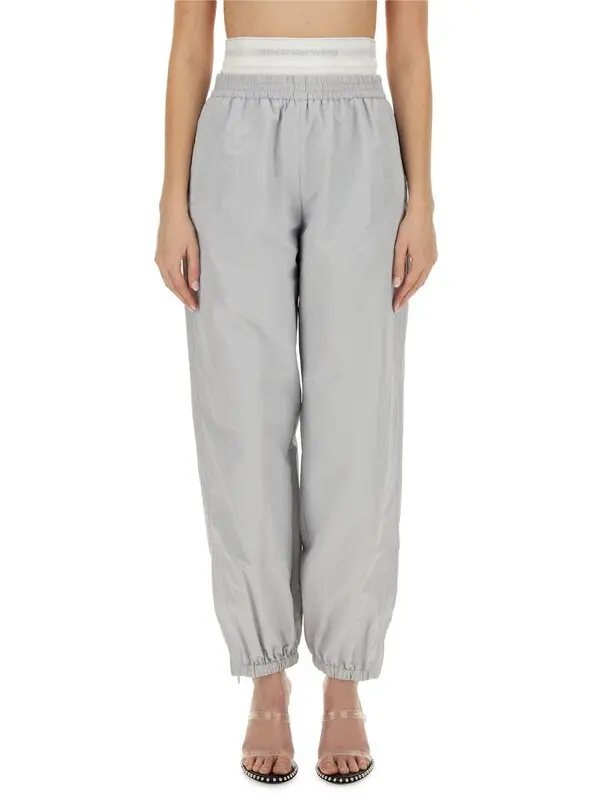 Alexander Wang Sports Pants With Integrated Underwear - Gray