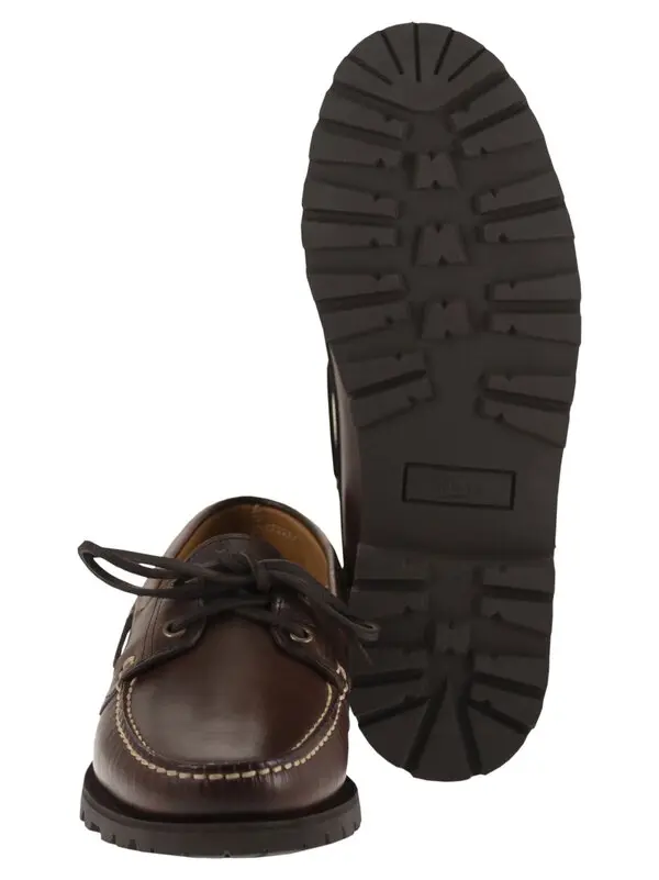 Paraboot Lug Sole Leather Boat Shoes