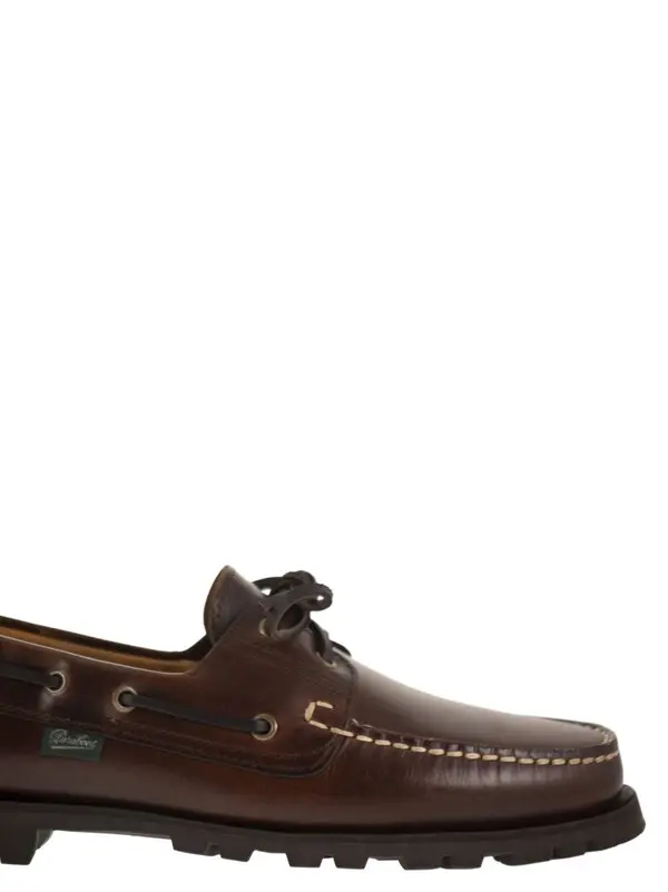 Paraboot Lug Sole Leather Boat Shoes
