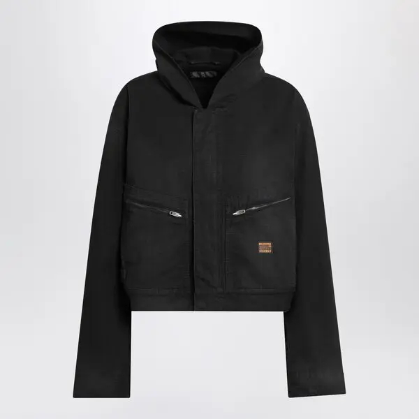 Balenciaga Cropped Hooded Jacket