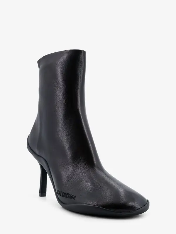 Balenciaga Shibuya Leather Boots With Side Zip