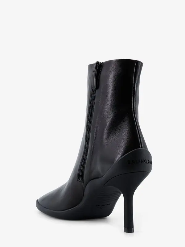 Balenciaga Shibuya Leather Boots With Side Zip