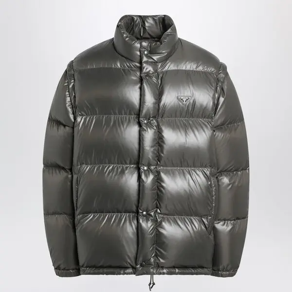 Prada Camouflage Re-nylon Down Jacket - Green