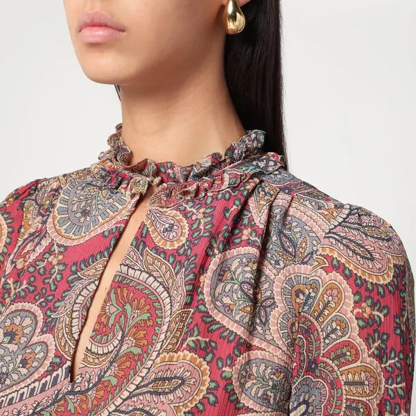 Etro Long Dress With Paisley Print - Multicolor