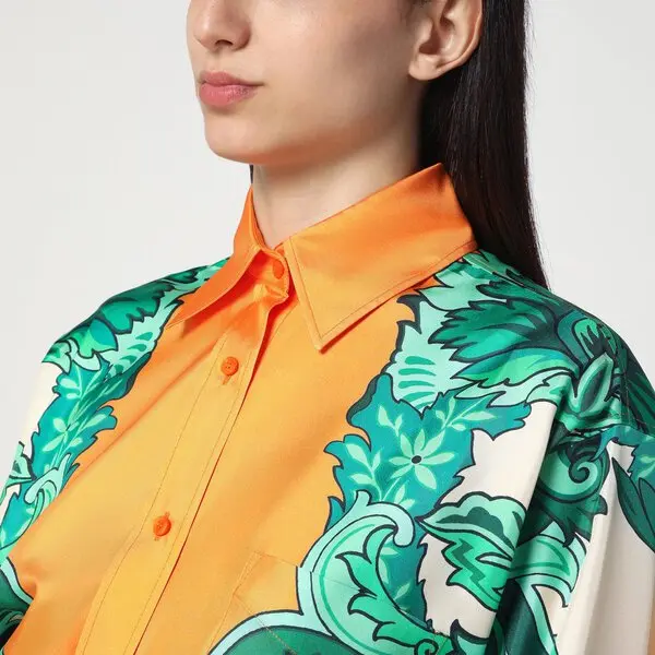Versace Jacquard Tie With Medusa Motif